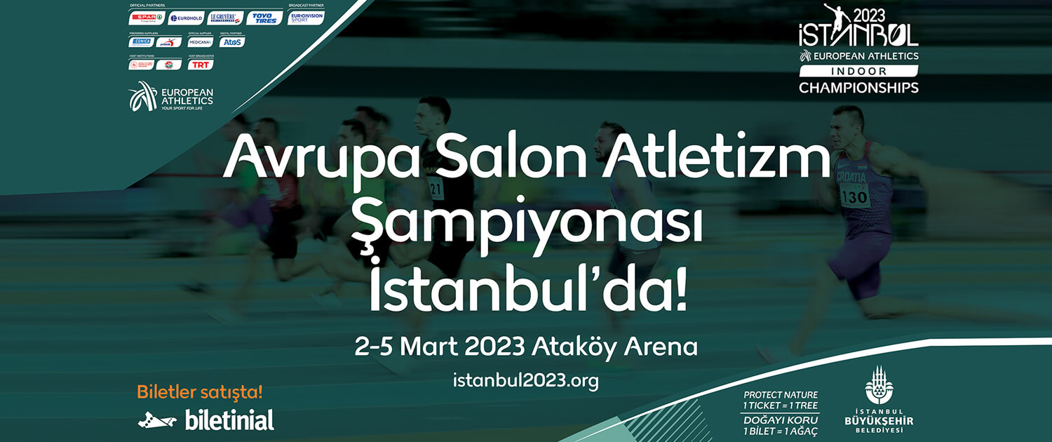 İstanbul 2023 Avrupa Salon Atletizm Şampiyonası için geri sayım başladı ...